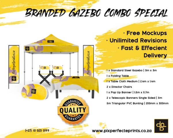 Branded Gazebo Combo - Pix Perfect Print