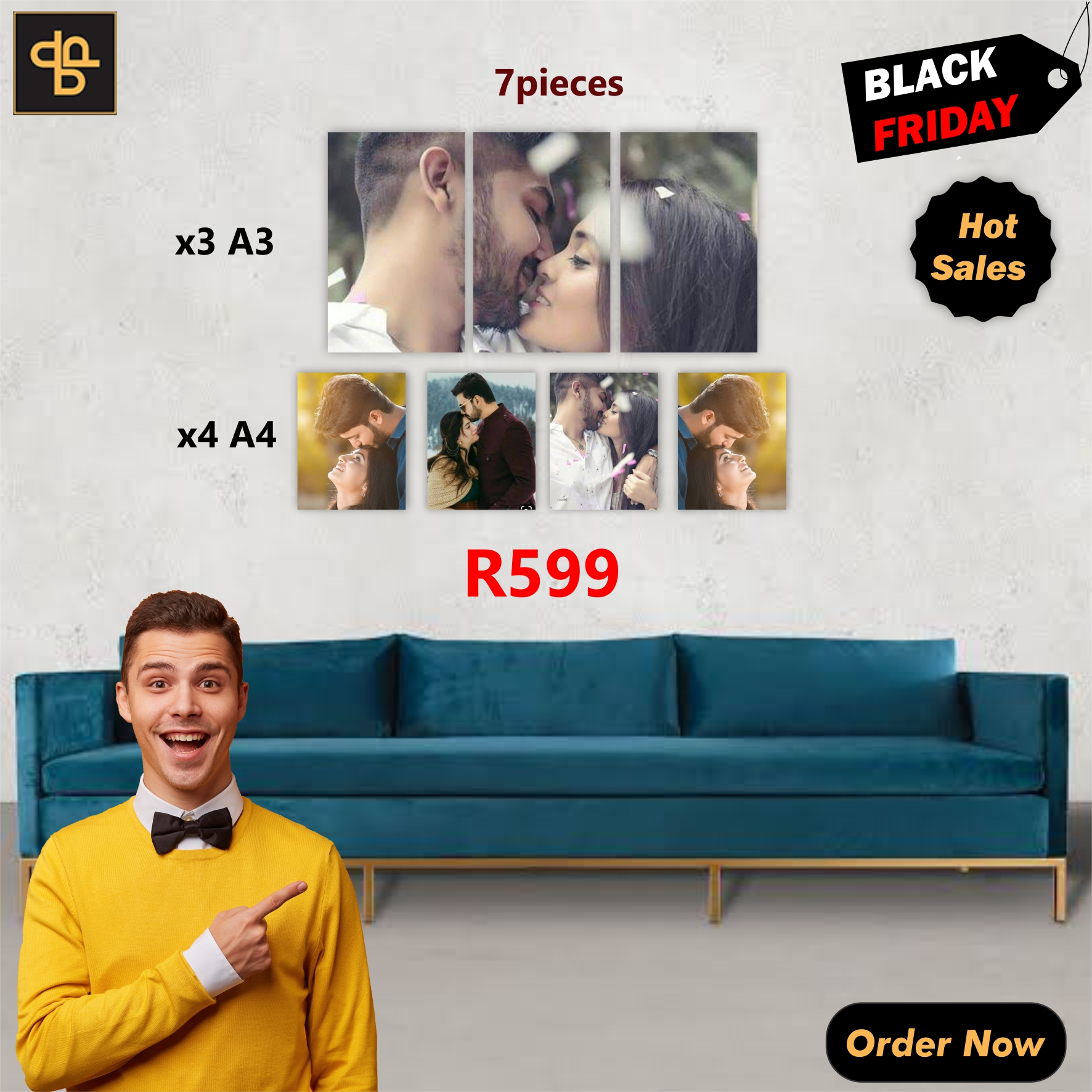 Seven Piece-Canvas Prints - Pix Perfect Print Prints Canvas Combos